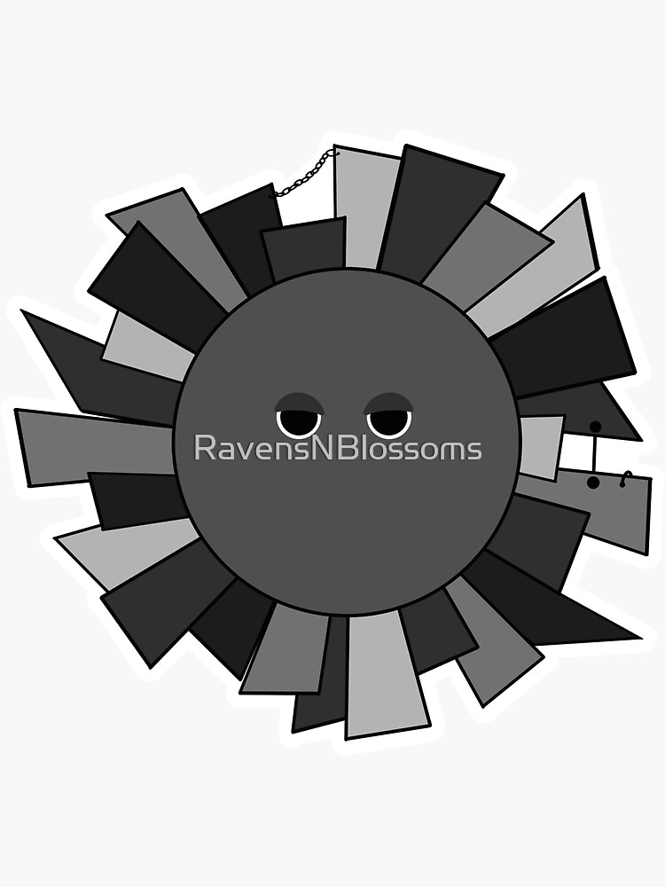 "Emo Sun" Sticker for Sale by RavensNBlossoms | Redbubble