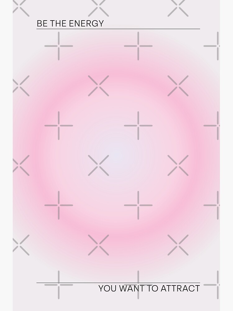 "Pink Aura Energy" Poster for Sale by mystikwhale | Redbubble