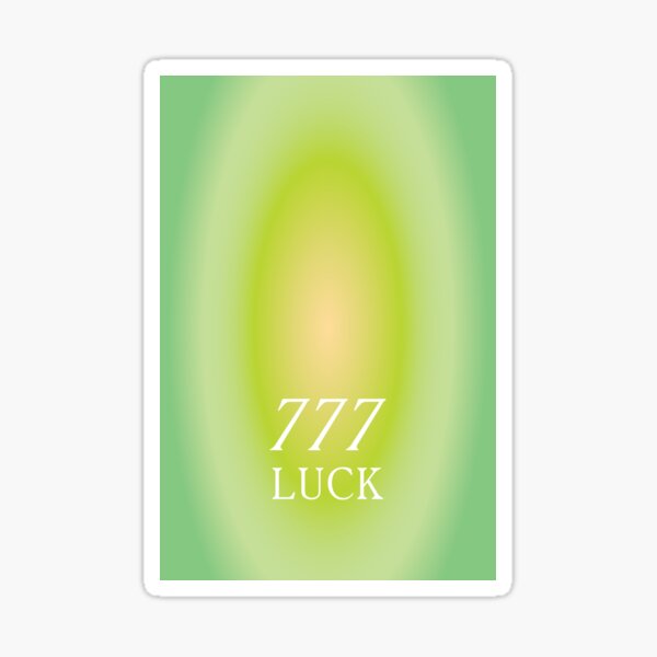 "Angel Number 777 Aura Poster" Sticker for Sale by mystikwhale | Redbubble