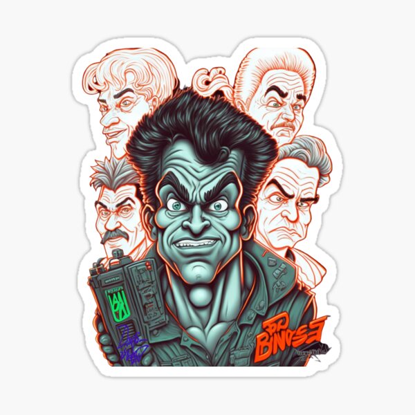 "Big heads " Sticker for Sale by MindTankArt | Redbubble