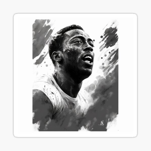 "Pele - The Legend" Sticker for Sale by Newtaste-Store | Redbubble