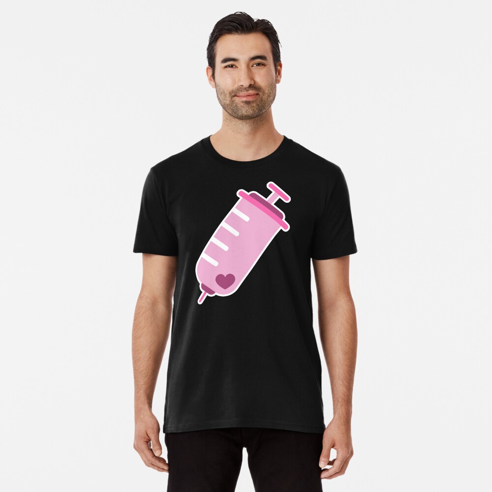 "Pink Kawaii Syringe " Sticker for Sale by sasyall | Redbubble