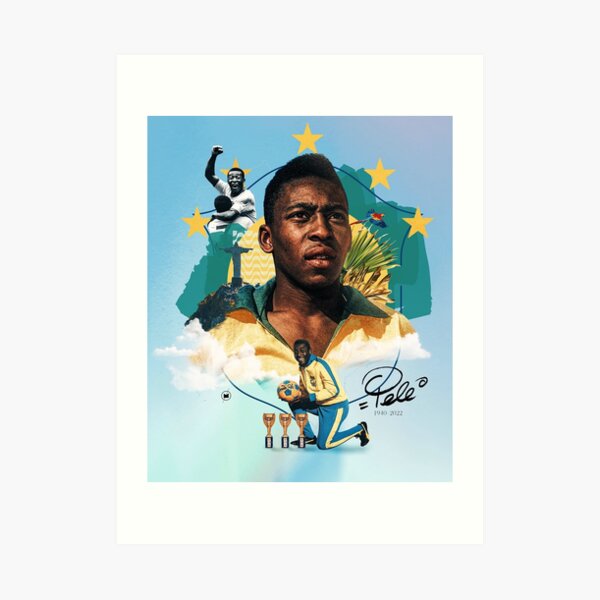 "Pelé Rip Pele 1940-2022" Art Print for Sale by shopeePlay | Redbubble