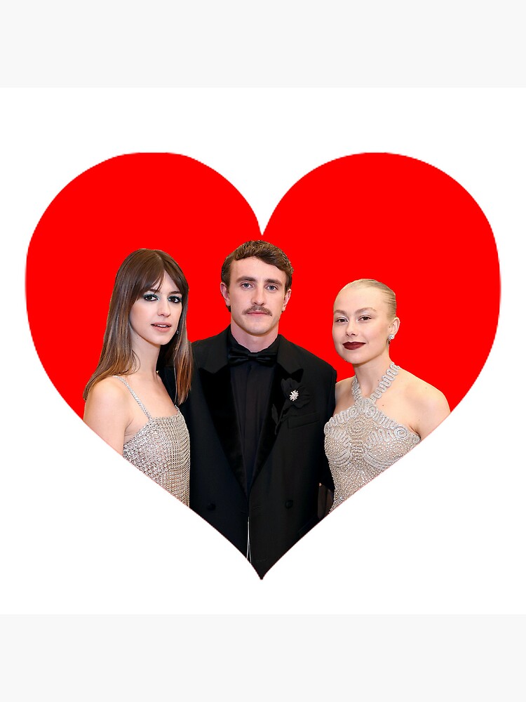 Phoebe bridgers, paul mescal, daisy edgar jones heart Premium Matte ...