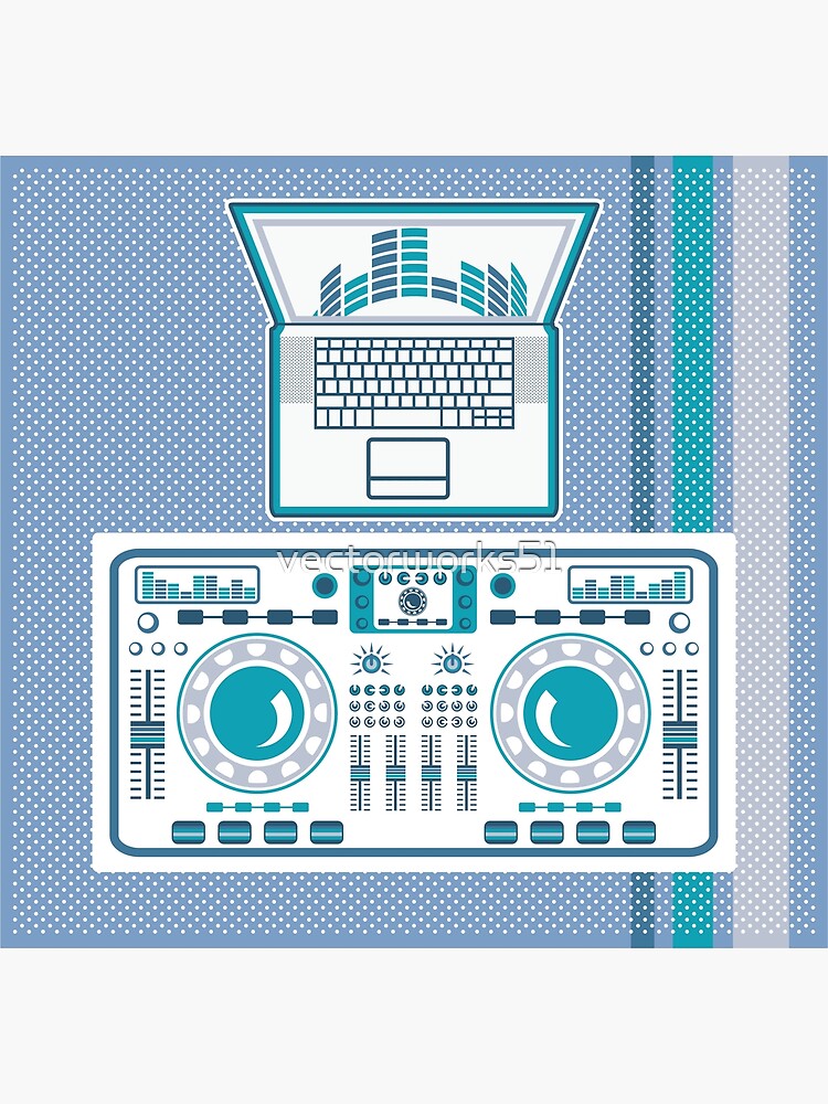 "DJ Turn Tables" Poster for Sale by vectorworks51 | Redbubble