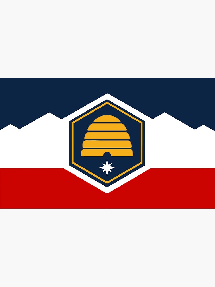"Utah State Flag 2022" Sticker for Sale by BadBoyPB | Redbubble