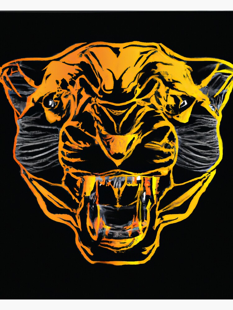 "Tiger Theme: Tiger Head Silhouette" Sticker for Sale by kpaa | Redbubble