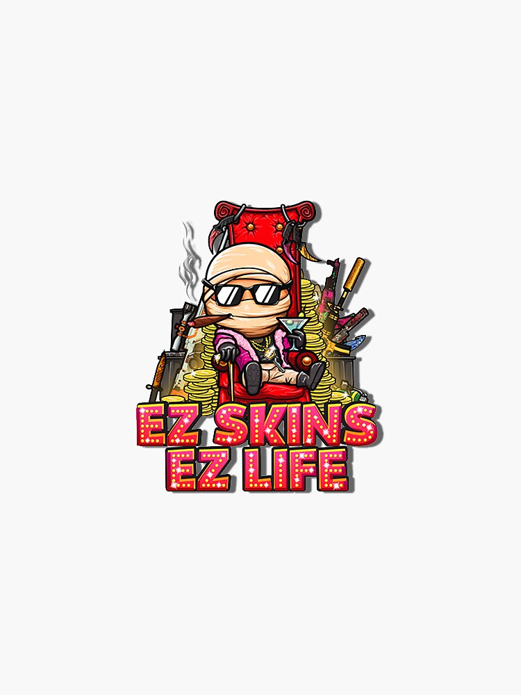"EZ SKINS EZ LIFE (CSGO Sticker)" Sticker for Sale by Janty1888 | Redbubble