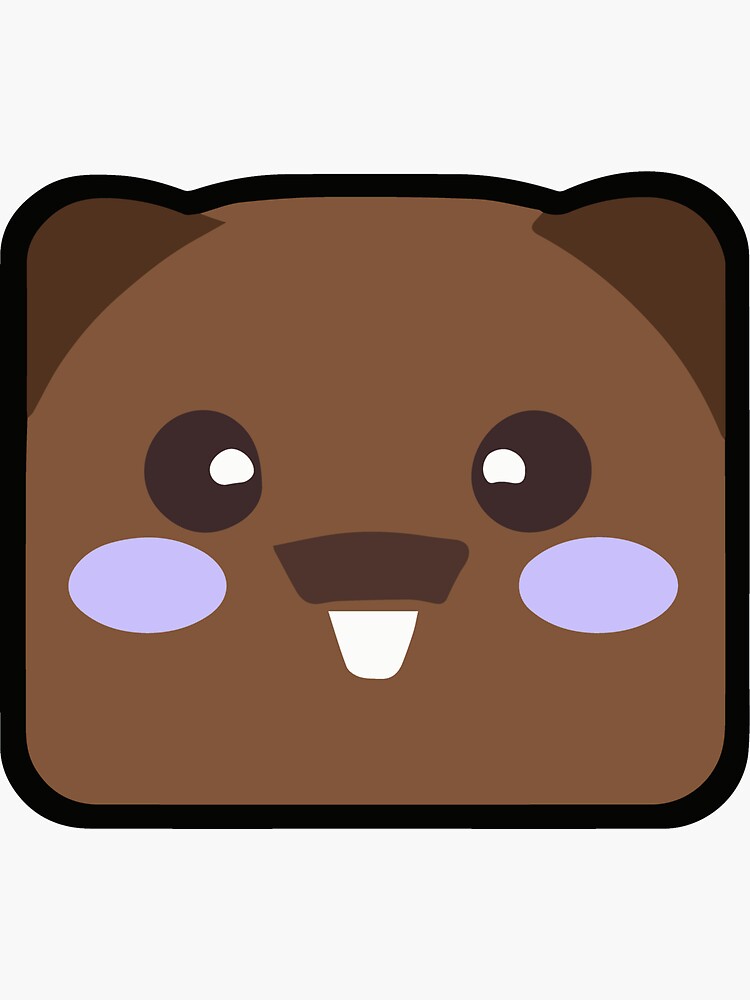 "Small kawaii rectangular poop wombat" Sticker for Sale by pierdus ...