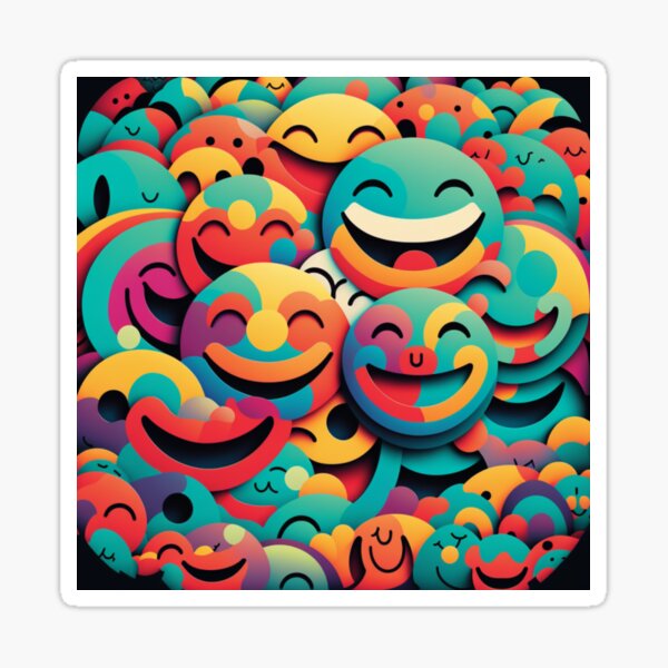 "Positive emotion design V3 " Sticker for Sale by GlobalMatrixAI ...