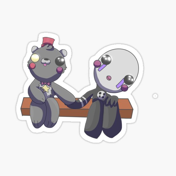 "Lefty and the puppet" Sticker for Sale by glitch-fox | Redbubble