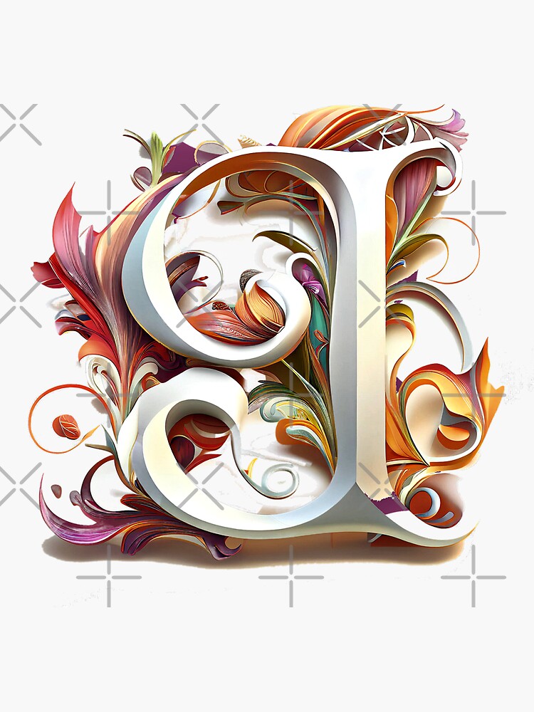 I Letter Design Art