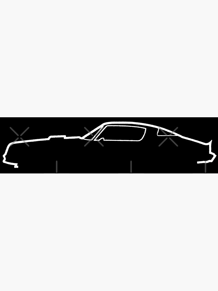 "2ND GEN TRANS AM OUTLINE" Poster for Sale by Pinup-phoenix | Redbubble