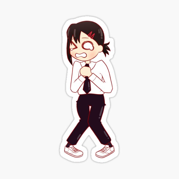 "Kobeni Chainsaw Man" Sticker for Sale by CYBER-GRRL | Redbubble