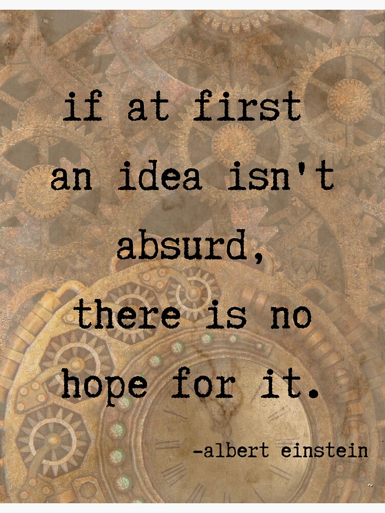 "Absurd Ideas in Steampunk" Sticker for Sale by AstraLowelle | Redbubble