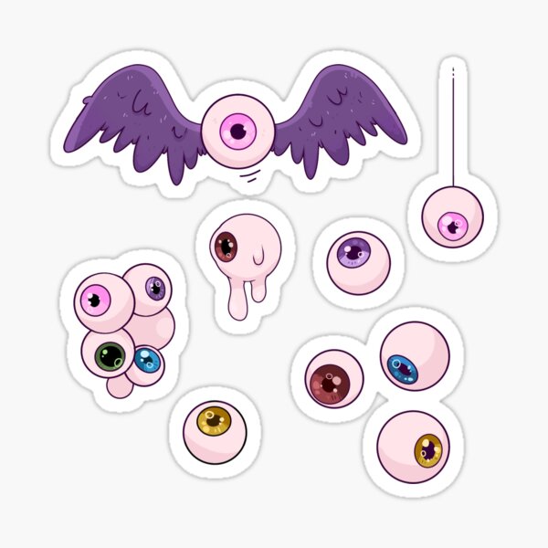 "Cute eyes Sticker pack" Sticker for Sale by CoraSpace | Redbubble