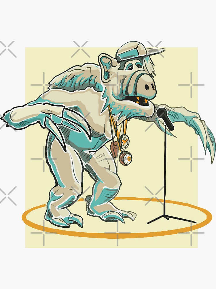 "ALF - Alien life form" Sticker for Sale by beauartistic | Redbubble