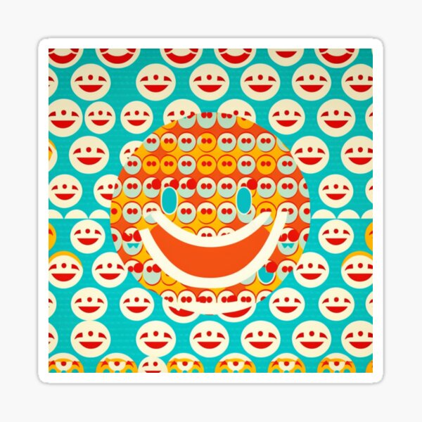 "Positive emotion design V9" Sticker for Sale by GlobalMatrixAI | Redbubble
