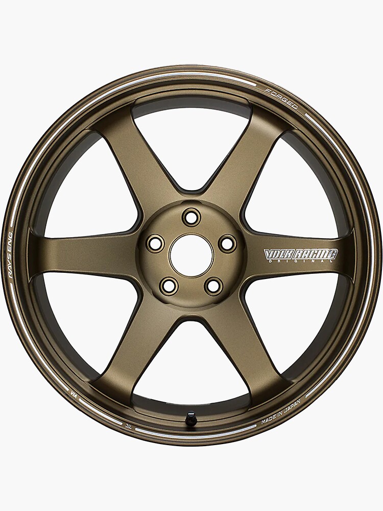 "Volk TE37 wheel bronze" Sticker for Sale by shlaboza | Redbubble