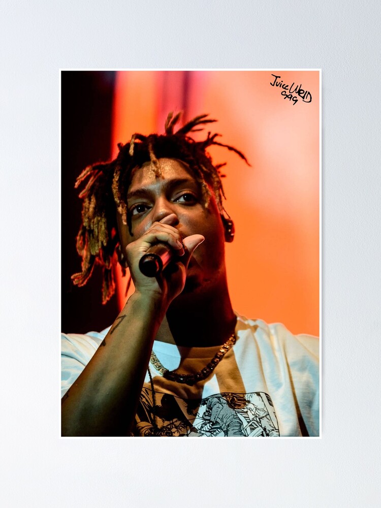 "Juice Wrld Signed (Printed)" Poster for Sale by MackyGFX | Redbubble