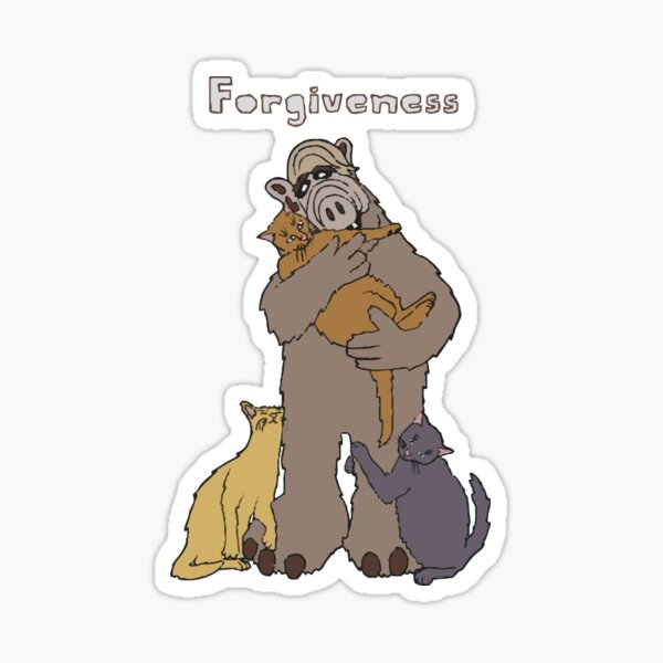 "ALF - Forgiveness" Sticker for Sale by beauartistic | Redbubble