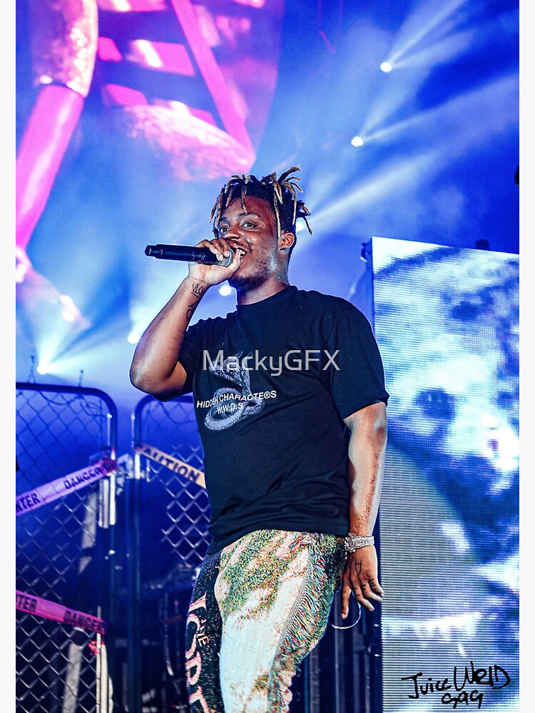 "Juice Wrld Signed (Printed)" Sticker for Sale by MackyGFX | Redbubble
