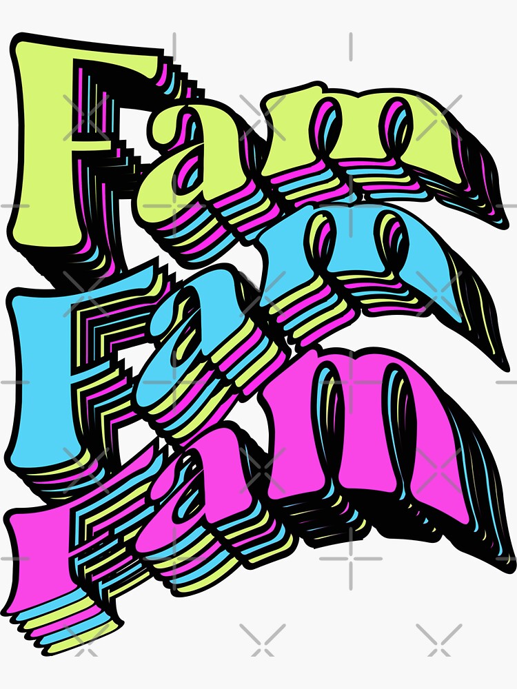 "Fam sticker" Sticker for Sale by TipTopTapo | Redbubble