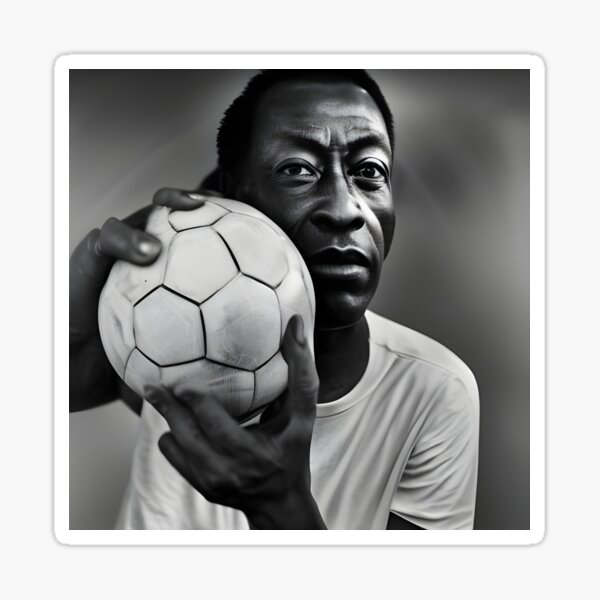 "The Legend - Pele" Sticker for Sale by IaskAi | Redbubble
