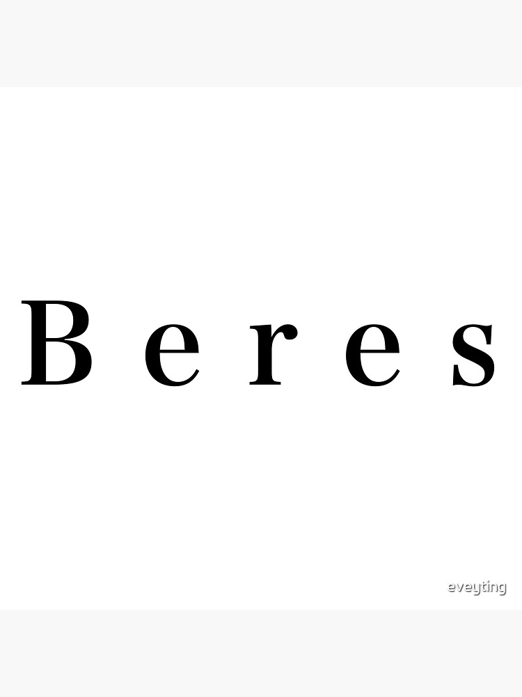 "Beres (rare name nametags)" Sticker for Sale by eveyting | Redbubble