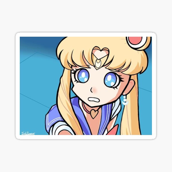 Sailor Moon Screenshot Fanart Sticker For Sale By Indy Site Redbubble