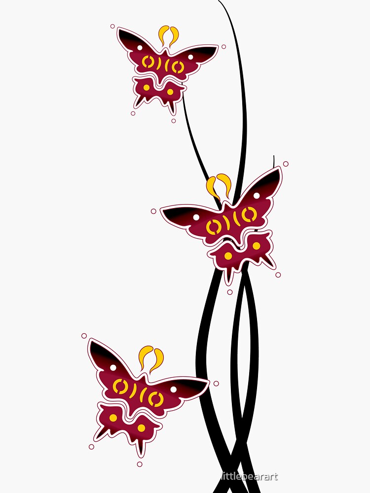 "Resident Evil - Ada's Butterflies simplified" Sticker for Sale by ...