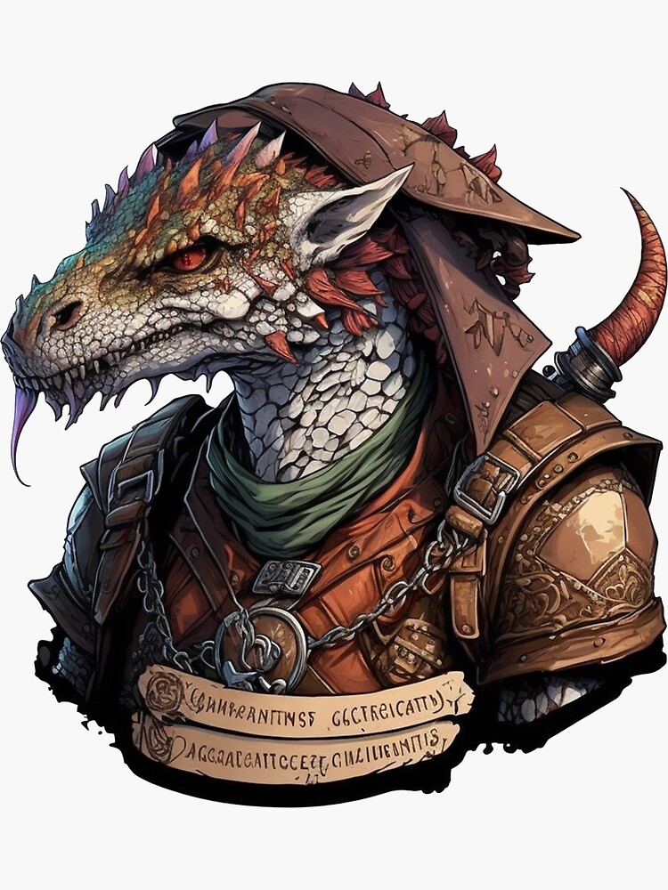 "Dungeons and Dragons Kobold" Sticker for Sale by Ozy Art | Redbubble