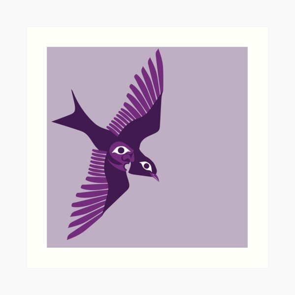 "Purple martin" Art Print for Sale by Ceciken | Redbubble
