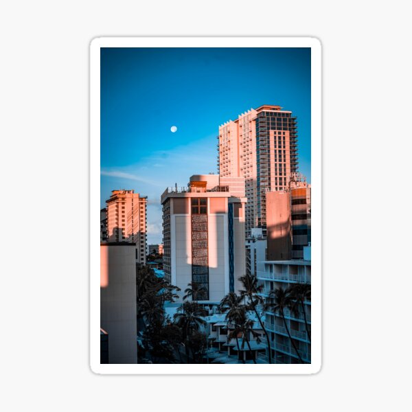"Sunrise Moonset" Sticker for Sale by KatStap | Redbubble