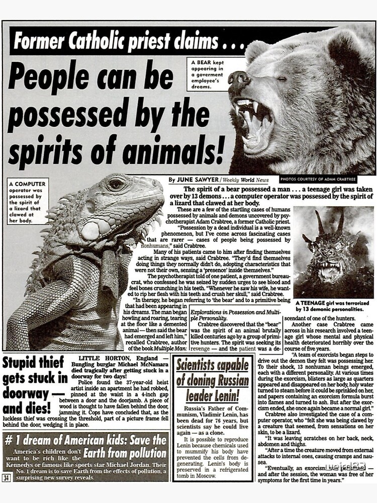 "People possessed by spirit animals iguana bear Satan funny possessed ...
