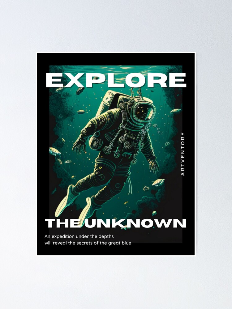 "Explore the Unknown - SEA" Poster for Sale by artventory-co | Redbubble