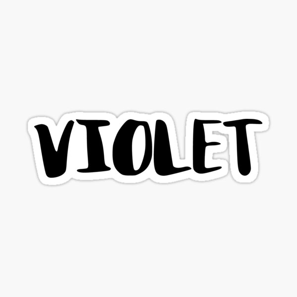 "Violet" Sticker for Sale by FTML | Redbubble