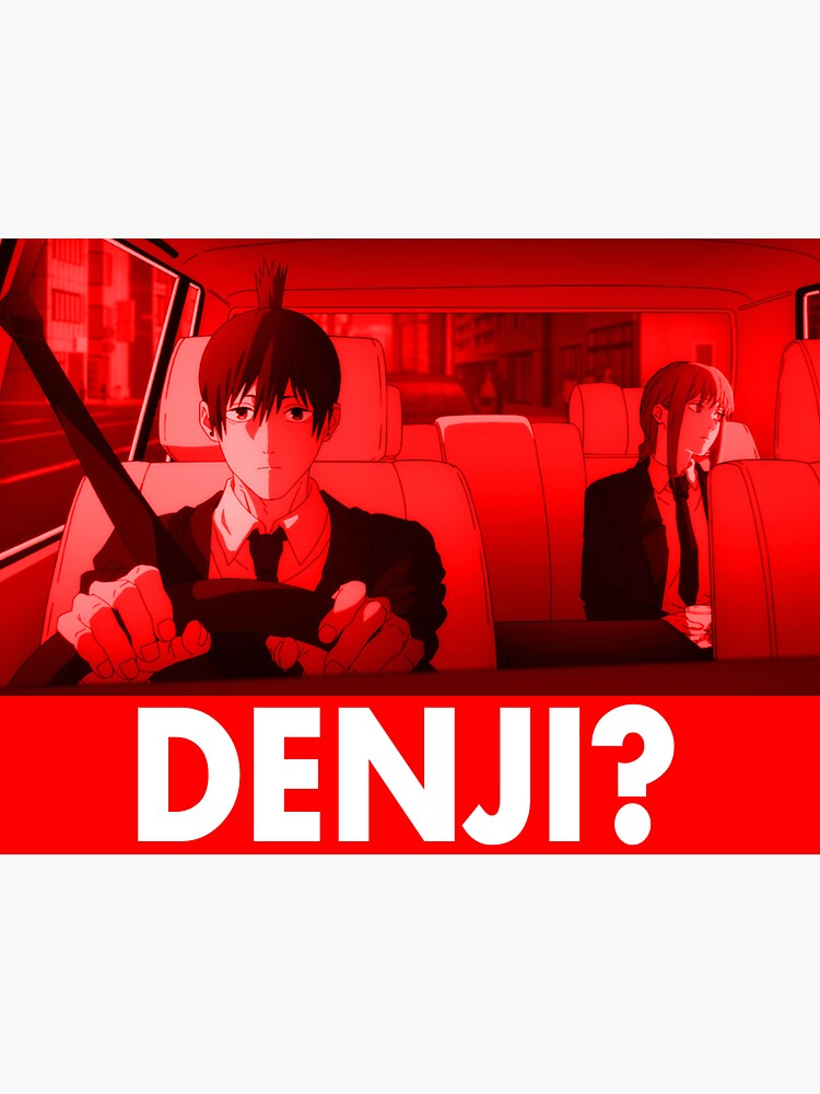 "Anime ChainSaw Man DENJI?! Makima & Aki Car" Sticker for Sale by ...