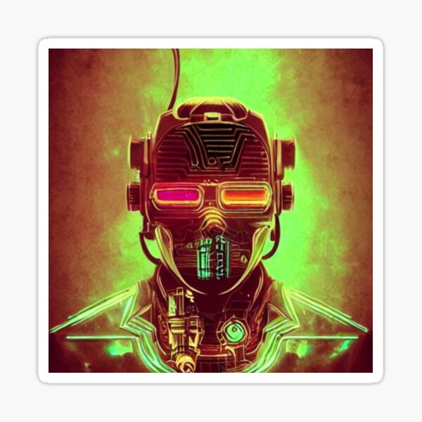 "The Future is Now: A Humanoid Robot" Sticker for Sale by designvaultRB ...