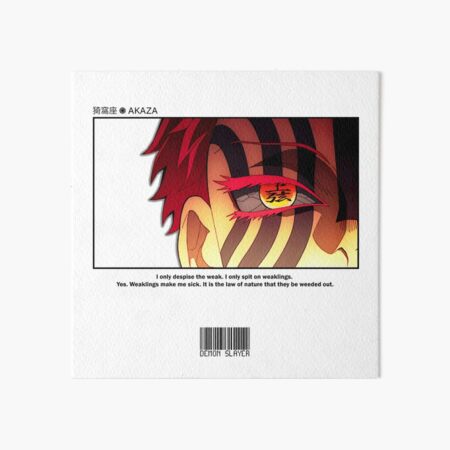"Akaza | Demon Slayer | Kimetsu no Yaiba | Anime Quotes | Anime" Art ...