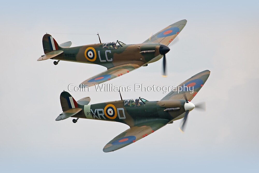 "Twin Spitfires" by Colin Williams Photography | Redbubble
