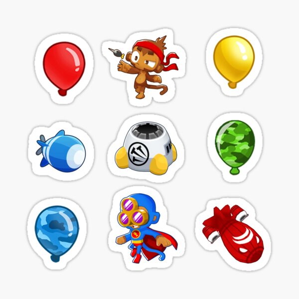 "Bloons TD 6 Pack" Sticker for Sale by da-swag-shop | Redbubble