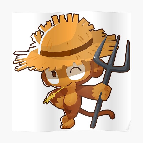 "Bloons TD 6 Farmer Monkey" Poster for Sale by da-swag-shop | Redbubble