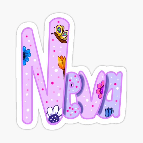"Neva" Sticker for Sale by Artonmytee | Redbubble