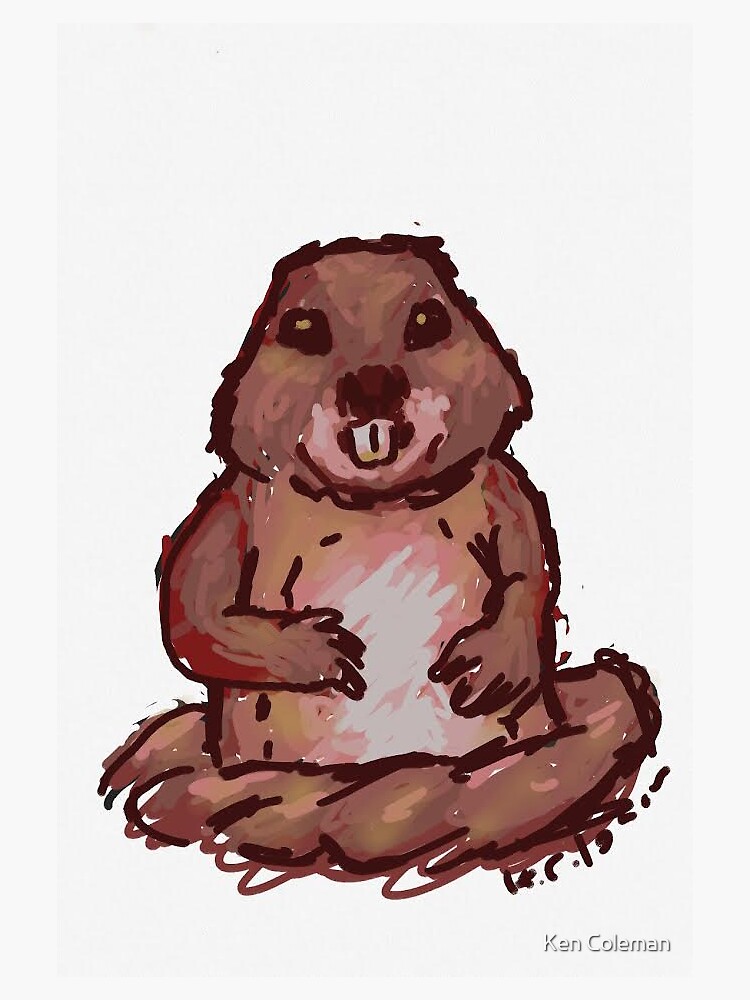 "Smartphone Sketches #9 "Gopher"" Sticker for Sale by KColeman | Redbubble