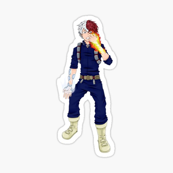 "Shoto Todoroki - BNHA" Sticker for Sale by picazzo-legion | Redbubble