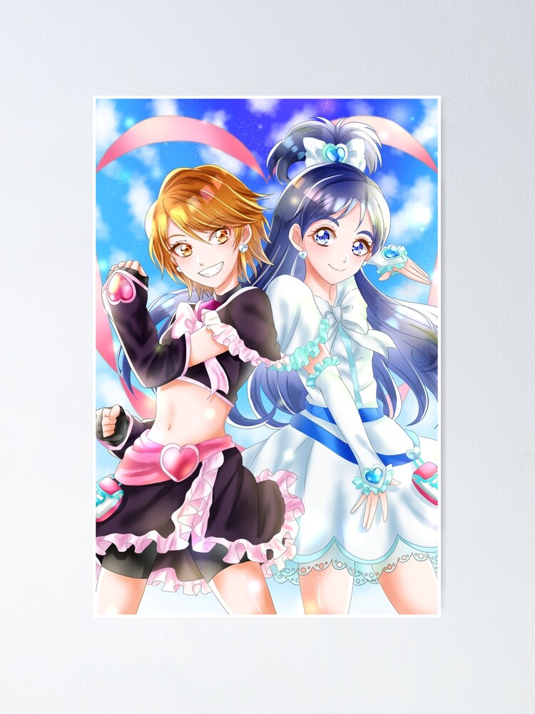 Futari Wa Precure Yukishiro Honoka Misumi Nagisa Poster For Sale By Ammifantasy Redbubble
