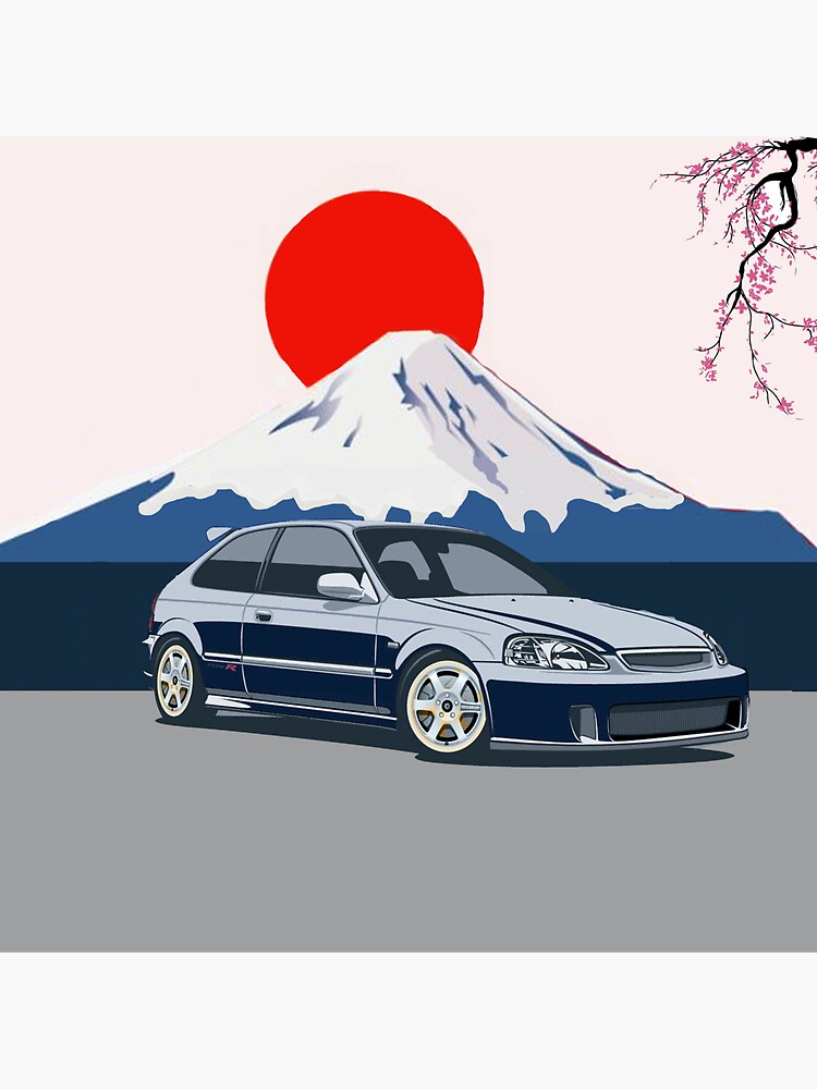 "Honda Civic Type R" Sticker for Sale by gimhan | Redbubble
