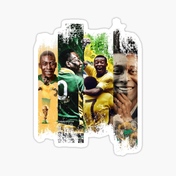 "PELE LEGENDARY" Sticker for Sale by Nagn | Redbubble