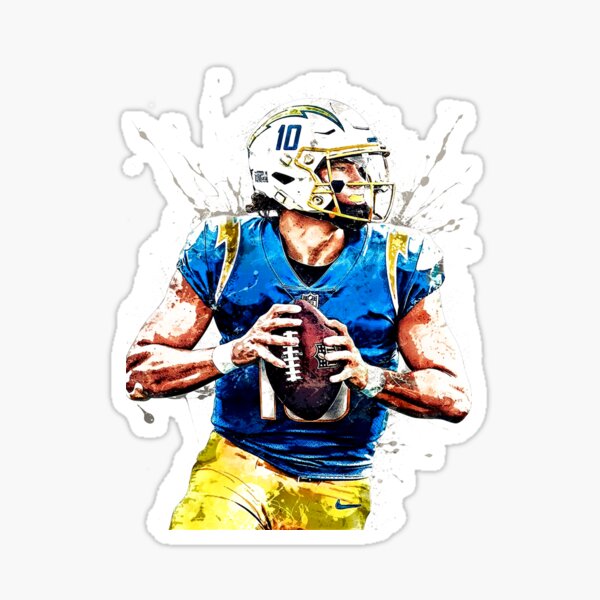 "Justin Herbert Art" Sticker for Sale by ScottHarmon | Redbubble